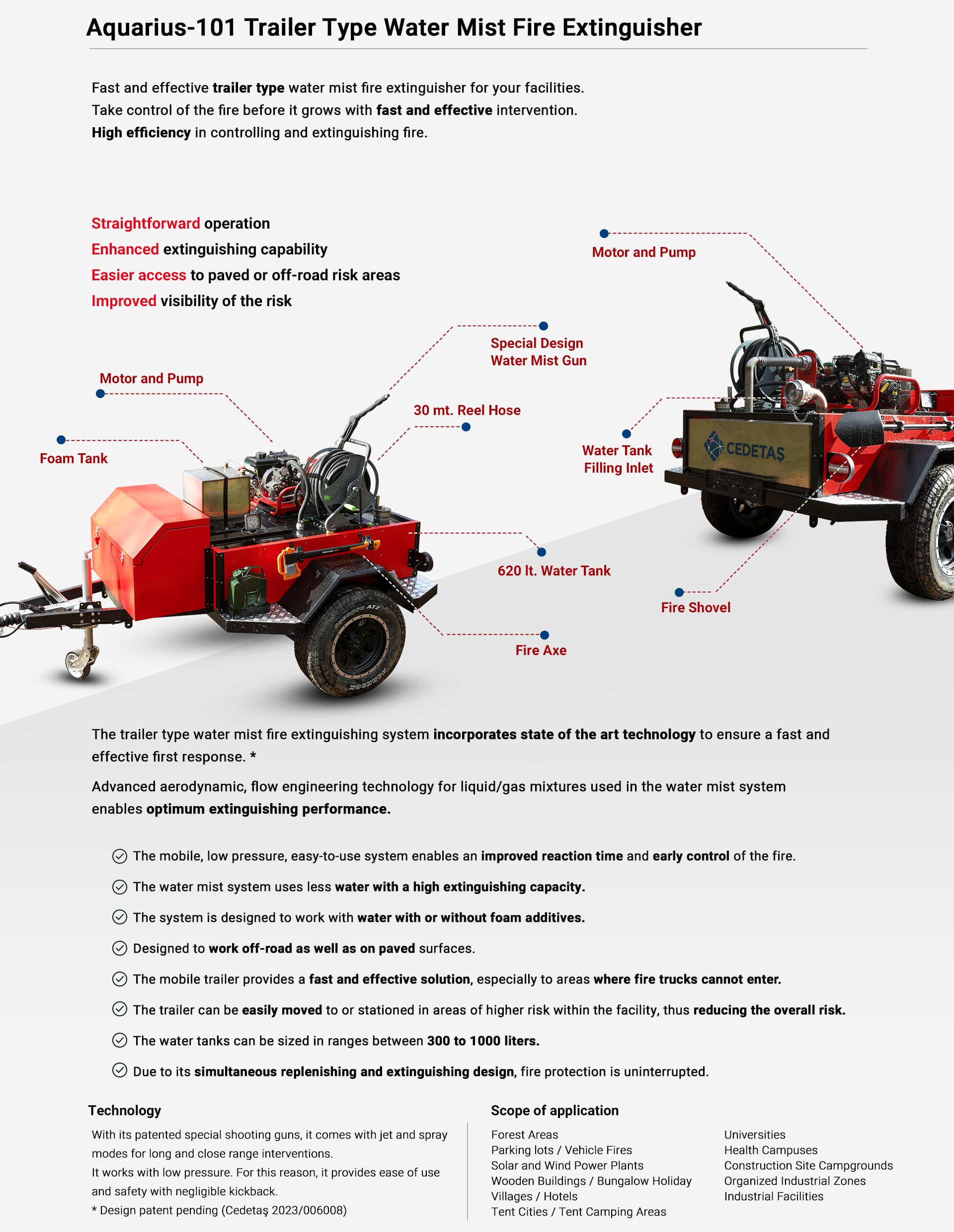 Aquarius-101 Trailer Type Water Mist Fire Extinguisher - Cedetaş ... Aquarius-101 Trailer Type Water Mist Fire Extinguisher - Cedetaş ...
